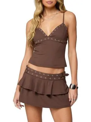 EDIKTED Grommet Trim Camisole