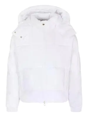 Emporio Armani Hooded Quilted Jacket - White