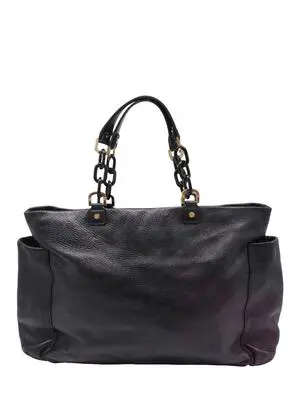 Tory Burch Leather Tote Bag - Black