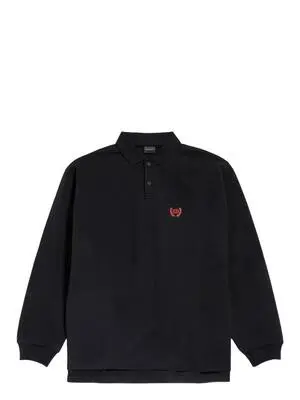 Balenciaga Oversized Polo - Black