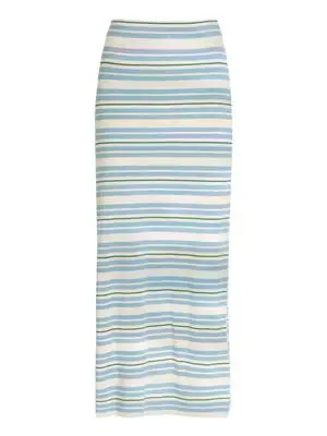 Zimmermann Rebellion Striped Maxi Skirt - Neutrals