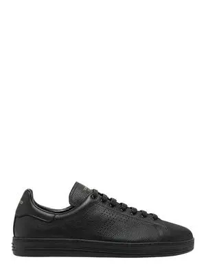 TOM FORD Leather Low-top Sneakers - Black