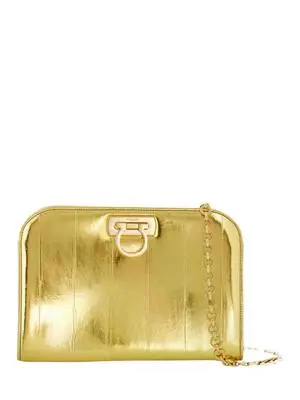 FERRAGAMO Diana Clutch - Gold