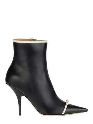 FERRAGAMO Bow Pointed Ankle Boots - Black