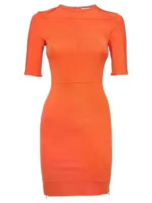 Diane Von Furstenberg Knitted Mini Dress - Orange