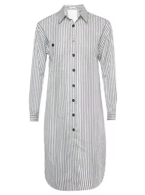 SANDRO Striped Cotton Dress