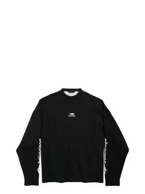 Balenciaga Logo-print Sweatshirt - Black
