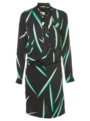 Diane Von Furstenberg Printed Mini Dress - Black
