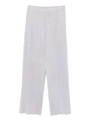 Issey Miyake Square Pleated Trousers - Purple