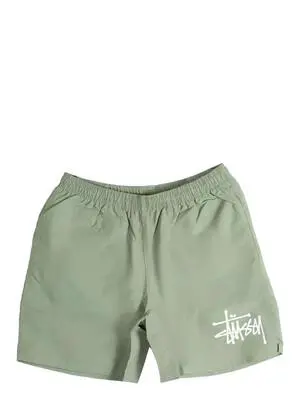 StÜssy Elasticated Logo Shorts - Green