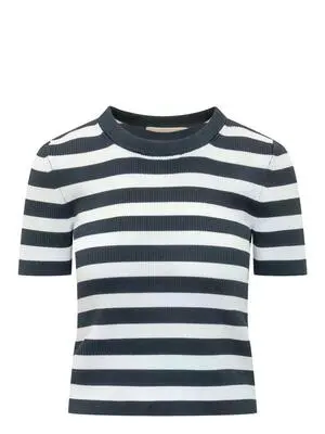 Michael Kors Striped Crew-neck T-shirt - Blue