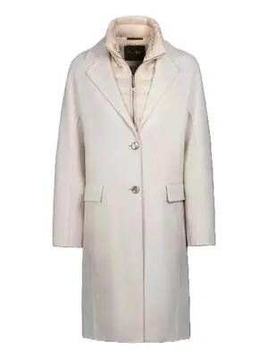 MOORER Layered Coat - Neutrals