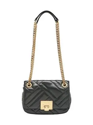 Michael Kors Vivianne Quilted-leather Shoulder Bag - Black