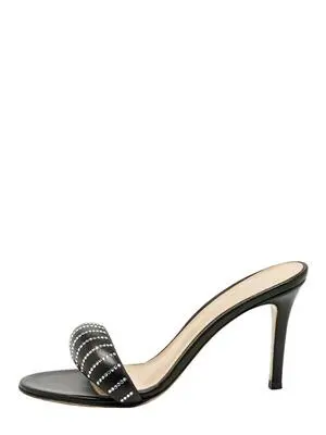 GIANVITO ROSSI Crystal-embellished Stiletto Sandals - Black