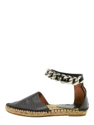 GIVENCHY Chain Leather Espadrilles