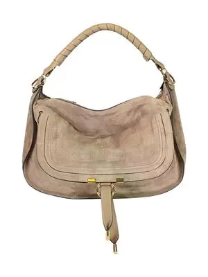Chloé Marcie Small Shoulder Bag With Zip Closure - Brown