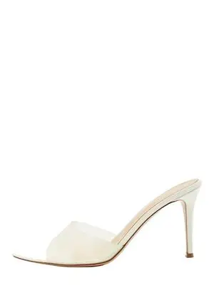GIANVITO ROSSI Elle Slide Mules - White