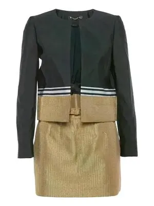 Gucci Crepe Blazer Skirt Suit - Black
