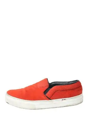 Celine Leather Slip-on Sneakers - Orange