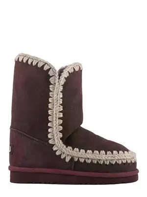 Mou Sheepskin Boots - Red