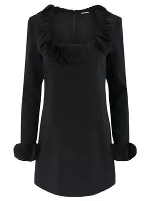 Alexis Tyra Ruffled Mini Dress - Black