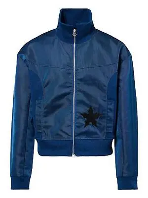 TRAPSTAR REDLINE Redline Ribbed-contrast Woven Jacket - Blue/black