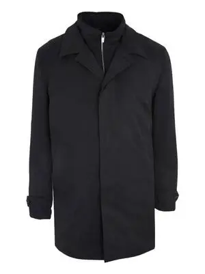 TOMBOLINI Long-sleeve Layered Coat - Blue