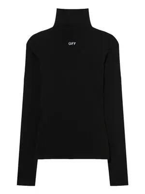 Off-White Off Stamp Long-sleeve Sweater - Black