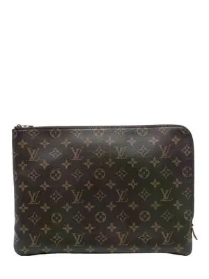 LOUIS VUITTON 2018 Monogram Etui Voyage Mm Clutch - Brown