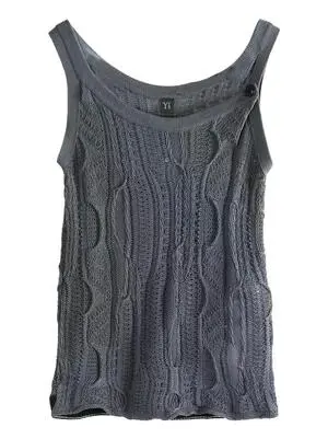 Y’s Cable-knit Top - Blue