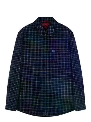 Gucci Check Logo Jacket - Blue