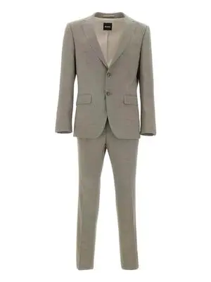 BOSS Micro-pattern Suit - Neutrals