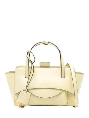 HIDESINS Flap Leather Tote Bag - Yellow