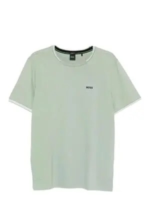 BOSS Short-sleeved Ribbed T-shirt - Green