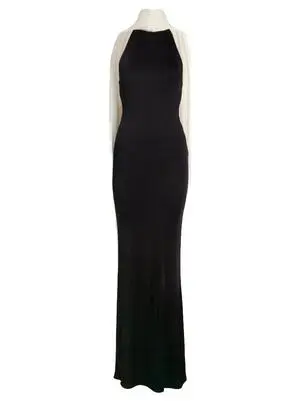 The Arrivals Draped Maxi Dress - Black
