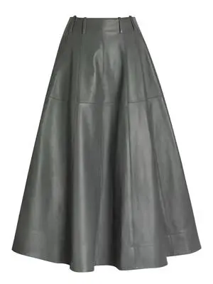 ARMARIUM Fiamma Panelled A-line Midi Skirt - Grey
