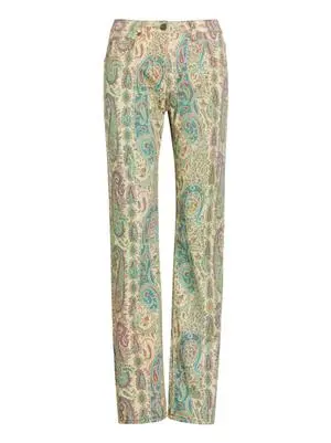 Etro Paisley-print Straight-leg Jeans - Neutrals
