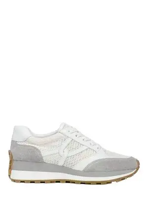 Veronica Beard Panelled Lace-up Trainers - White
