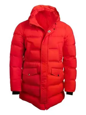 Kiton Hecla Hooded Puffer Coat - Red