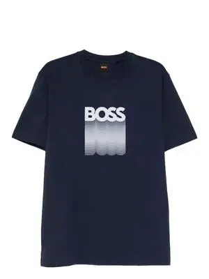 BOSS Graphic-print T-shirt - Blue
