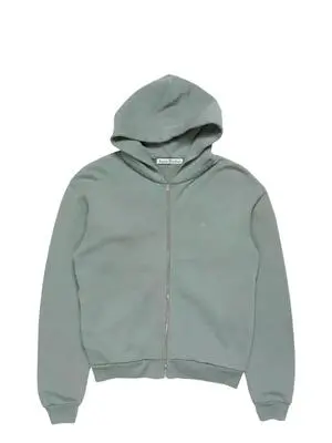 Acne Studios Hooded Zip Sweatshirt - Green