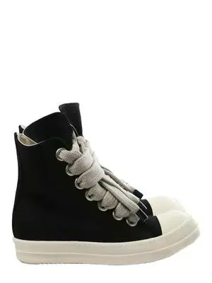 Rick Owens Canvas Toe-cap Sneakers - Black