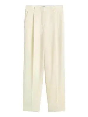 TOTEME Pleated Trousers - White