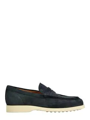 TOD'S Suede Penny Loafers - Blue