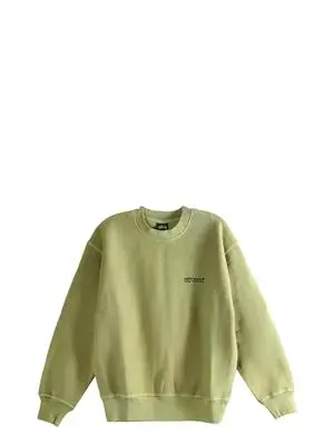 StÜssy Logo-detail Crew-neck Sweatshirt - Green
