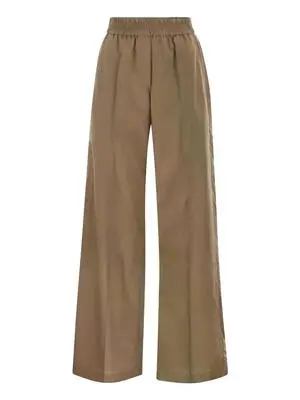 Brunello Cucinelli Elasticated-waistband Trousers - Brown