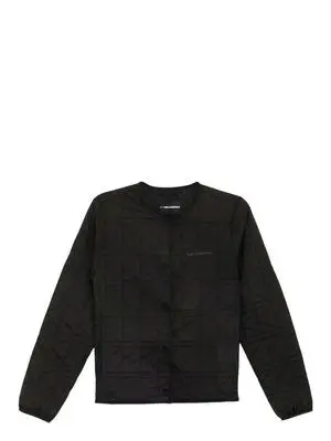Karl Lagerfeld Logo-embroidered Quilted Jacket - Black