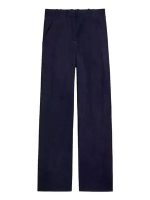 Veronica Beard Crue Seam Detail Trousers - Blue