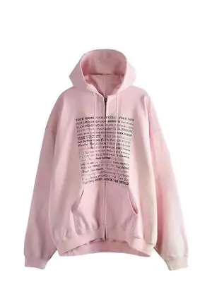 Vetements Zip-up Hoodie - Pink