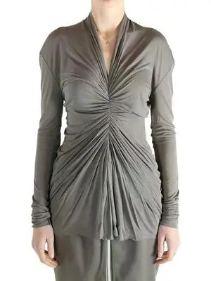Rick Owens Draped Top - Grey